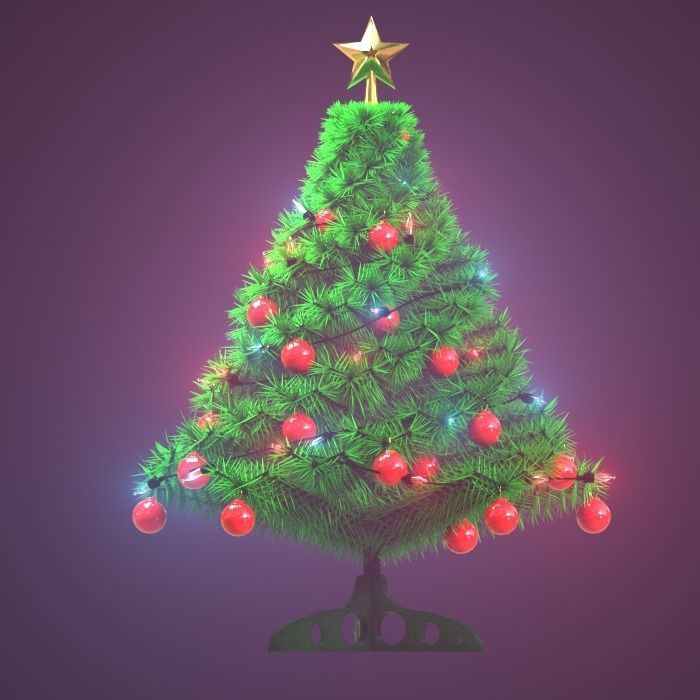 Christmas tree 3d model free 3D model | CGTrader