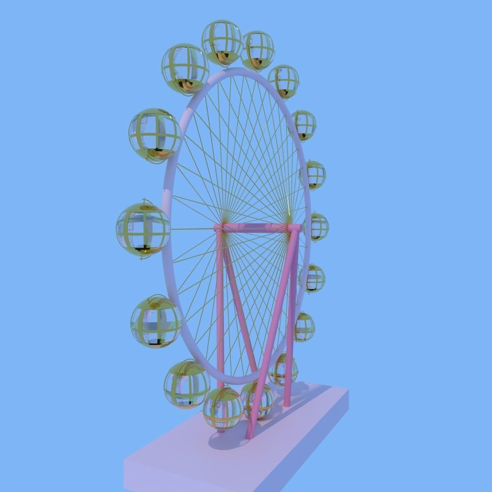 Ferris Wheel 3d model 3D model | CGTrader
