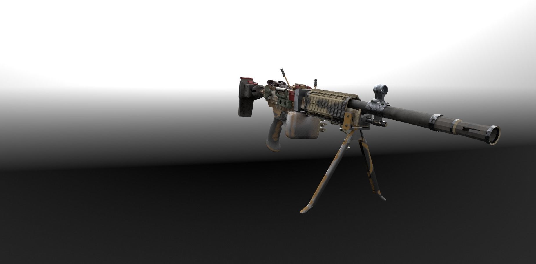 3D model Machinegun machine gun VR / AR / low-poly | CGTrader
