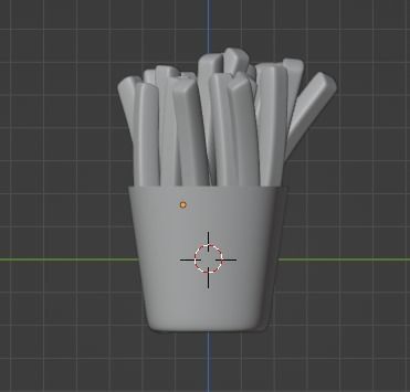 simple french fries free 3D model | CGTrader