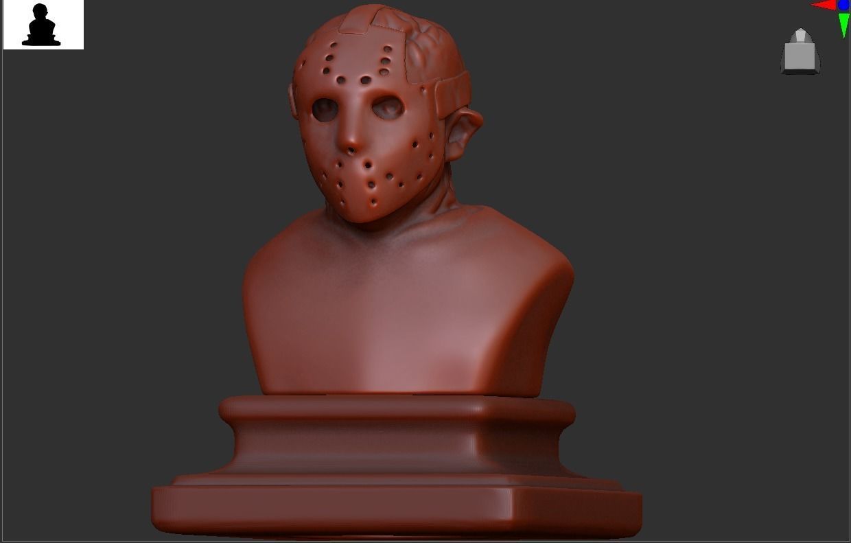 Jason Voorhees Bust Stl 3D model 3D printable | CGTrader