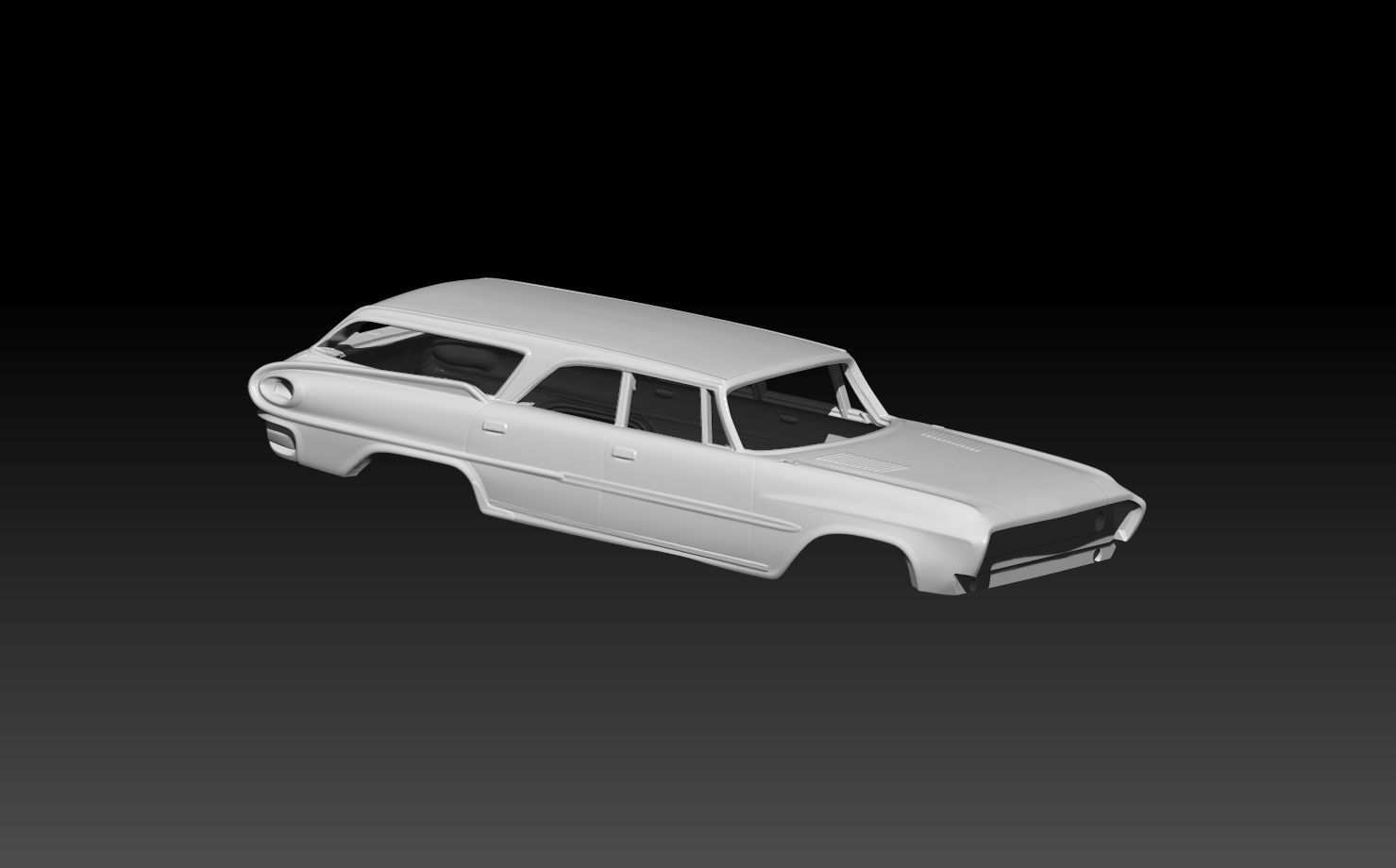 Dodge Polara Station Wagon Body Kit 3D model 3D printable | CGTrader