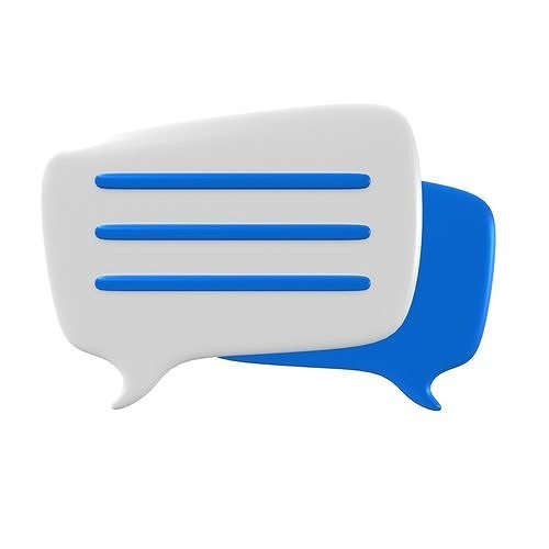 3D model Chat Bubble 1 VR / AR / low-poly | CGTrader