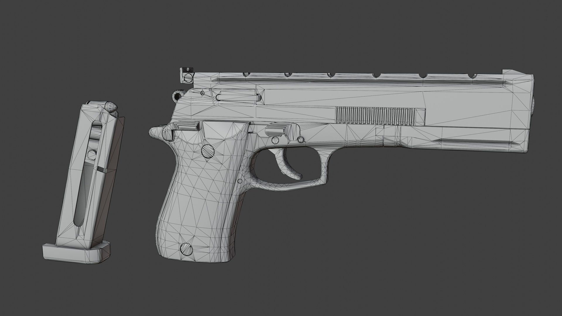 3D model Beretta 87 Target VR / AR / low-poly | CGTrader