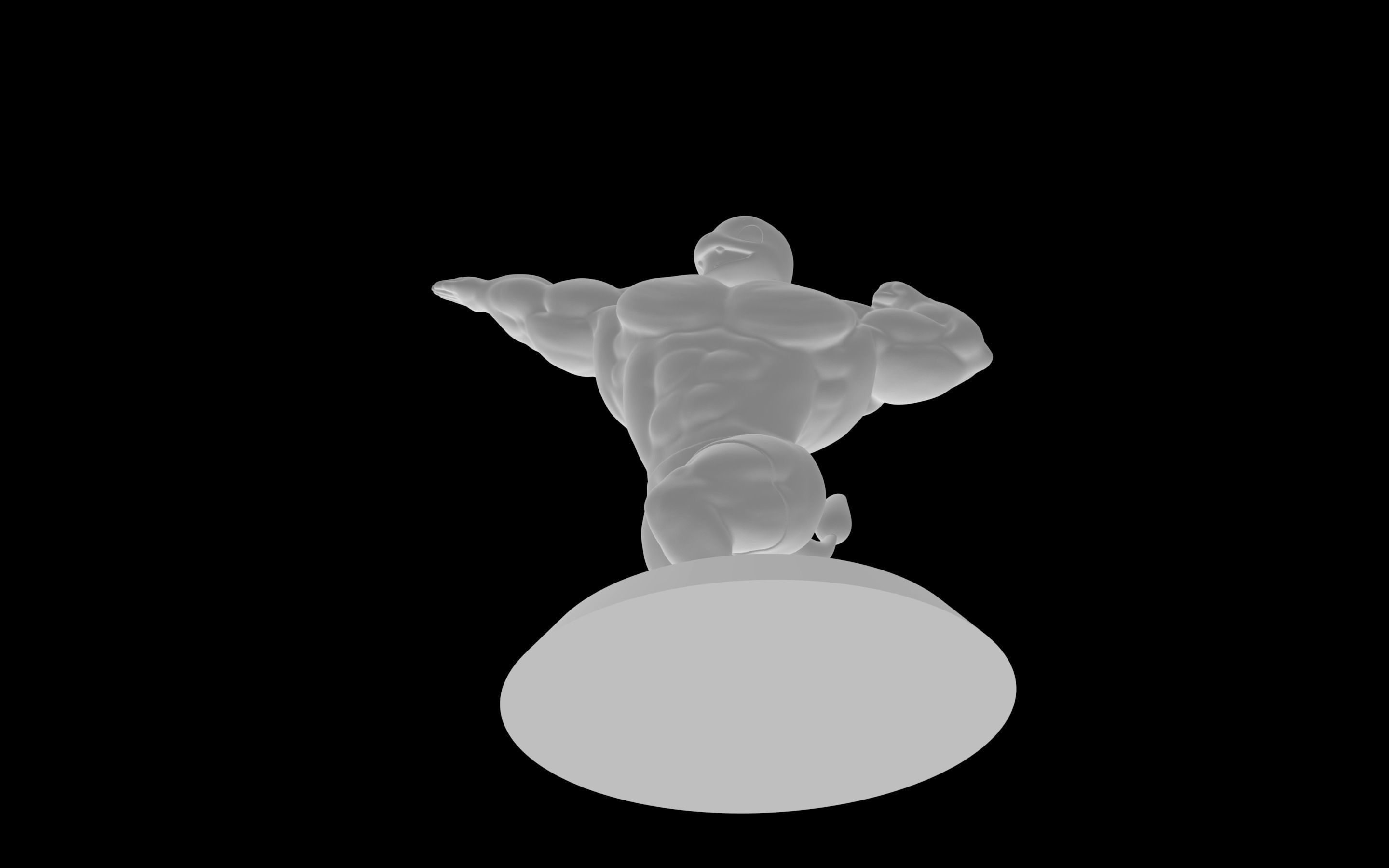 Charmender Strong Muscle 3D model | CGTrader