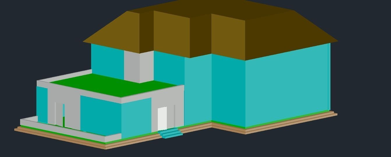 Modern House - AUTOCAD 3D 3D model 3D model | CGTrader