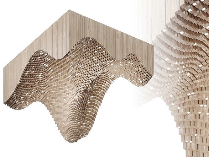 Parametric Light Ceiling 3D model | CGTrader