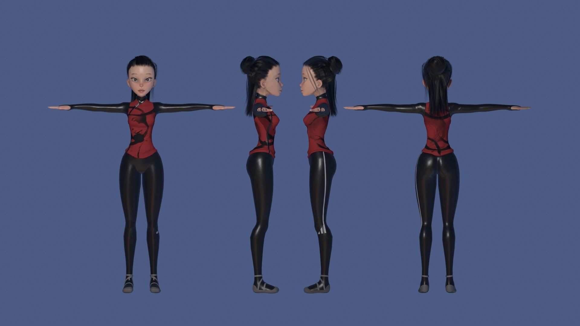 3D model StylizedGirl Game Ready Character VR / AR / low-poly | CGTrader