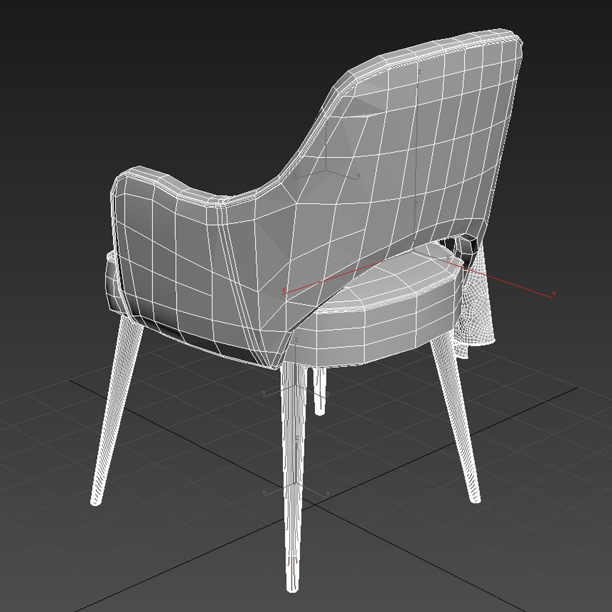 Invisible Collection Damien Langlois meurinne sam armchair 3D model ...