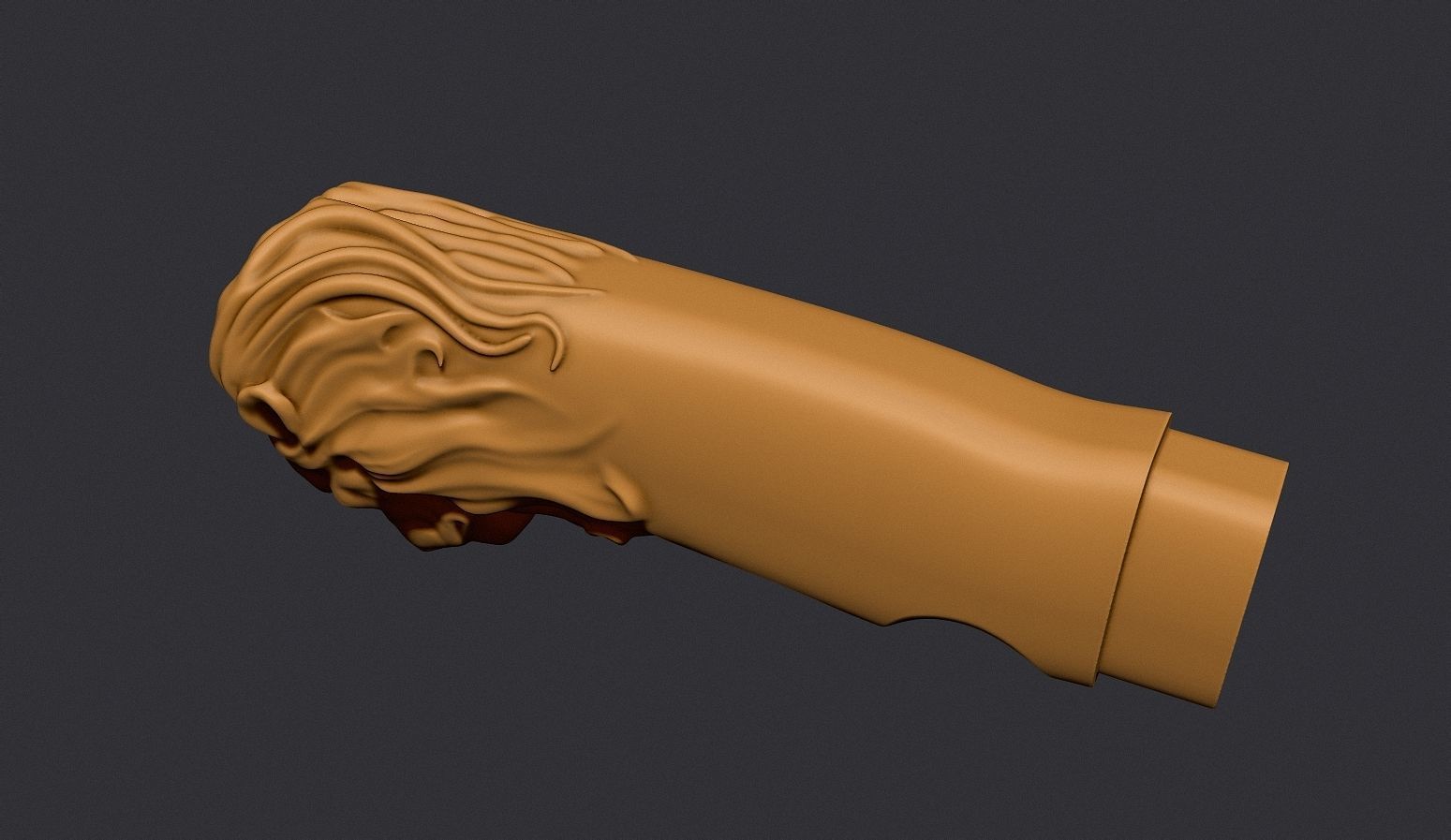 Lion Head Knife Handle 3D model 3D printable | CGTrader