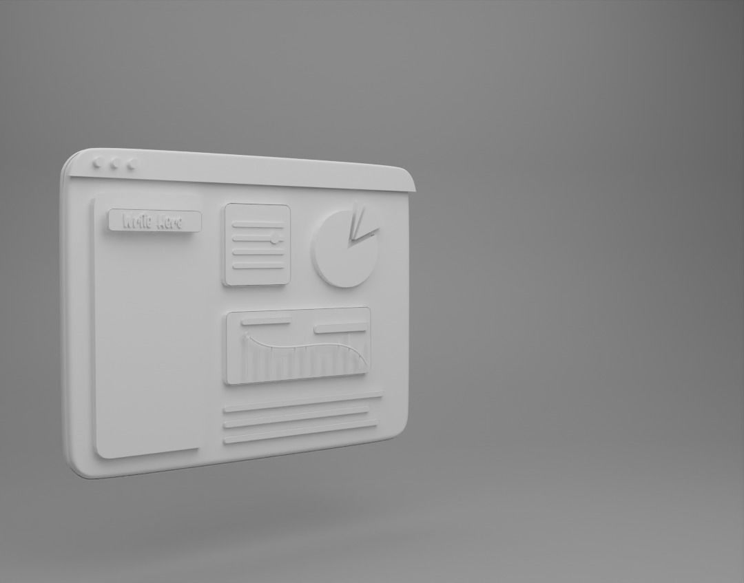 UI Frame Illustration 3D model | CGTrader