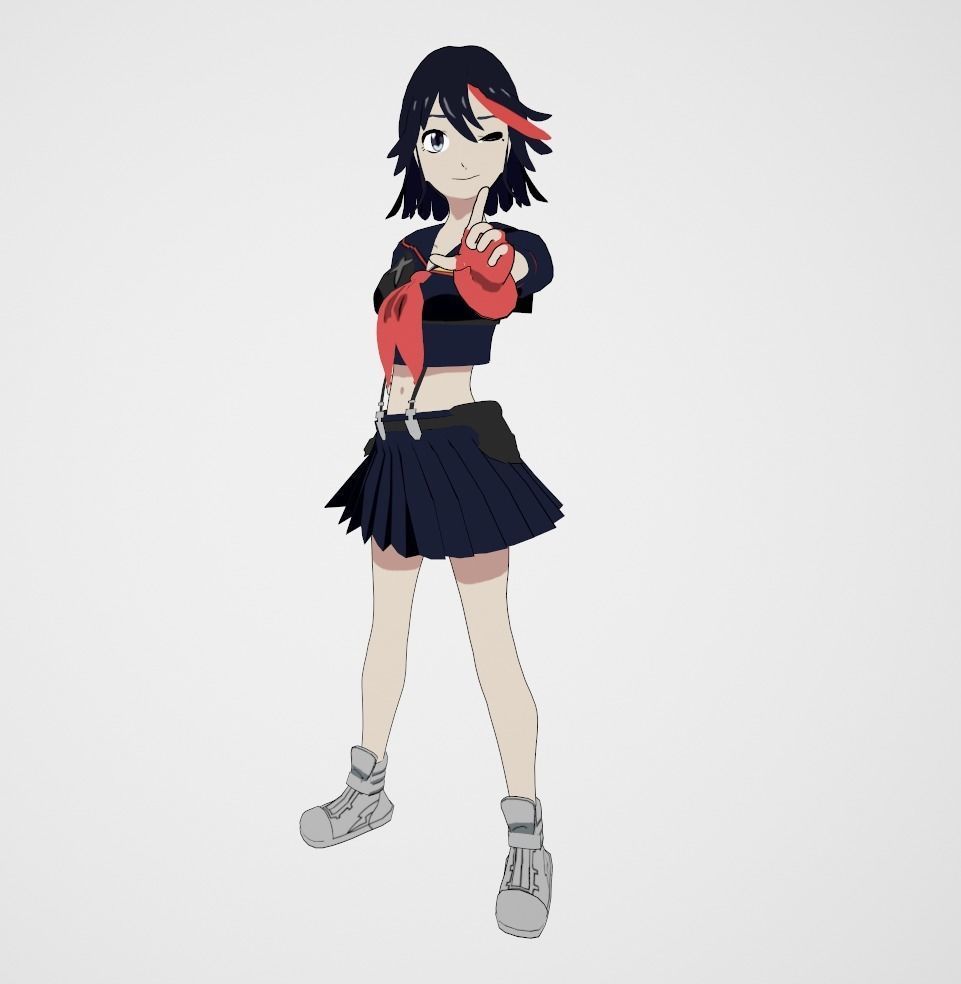 3D model Ryuko Matoi- Kill la Kill VR / AR / low-poly | CGTrader