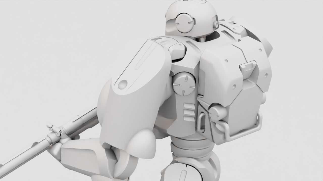 BATTLE DROID QORA RIGGED 3D model rigged | CGTrader