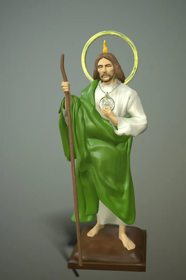 San Judas Tadeo 3D model 3D printable | CGTrader