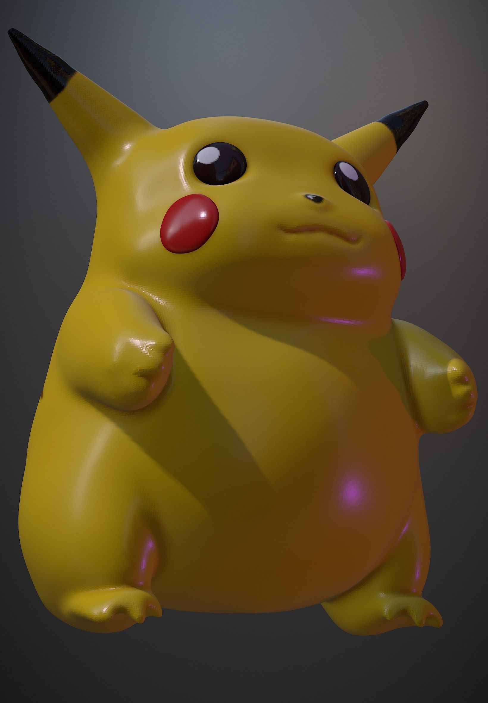 Fat Pikachu 3D model | CGTrader