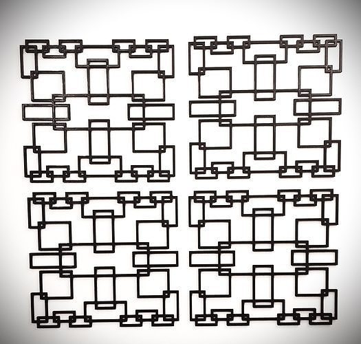 Wall Decor Squares 3D model 3D printable | CGTrader