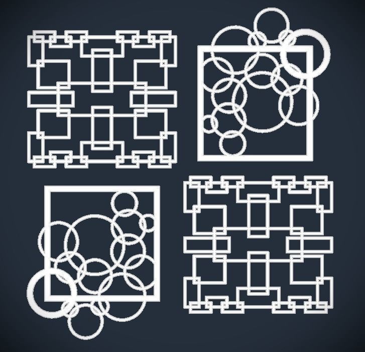 Wall Decor Circles 3D model 3D printable | CGTrader