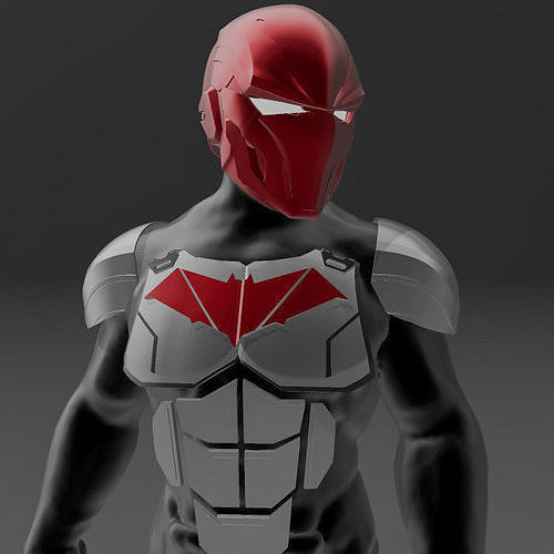 Red Hood Helmet and Armor Files 3D model | CGTrader