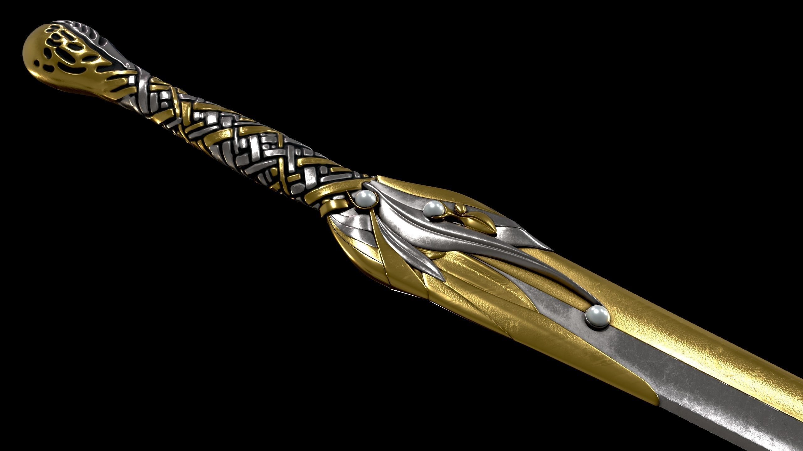 Galadriel Dagger - Rings of Power 3D model | CGTrader