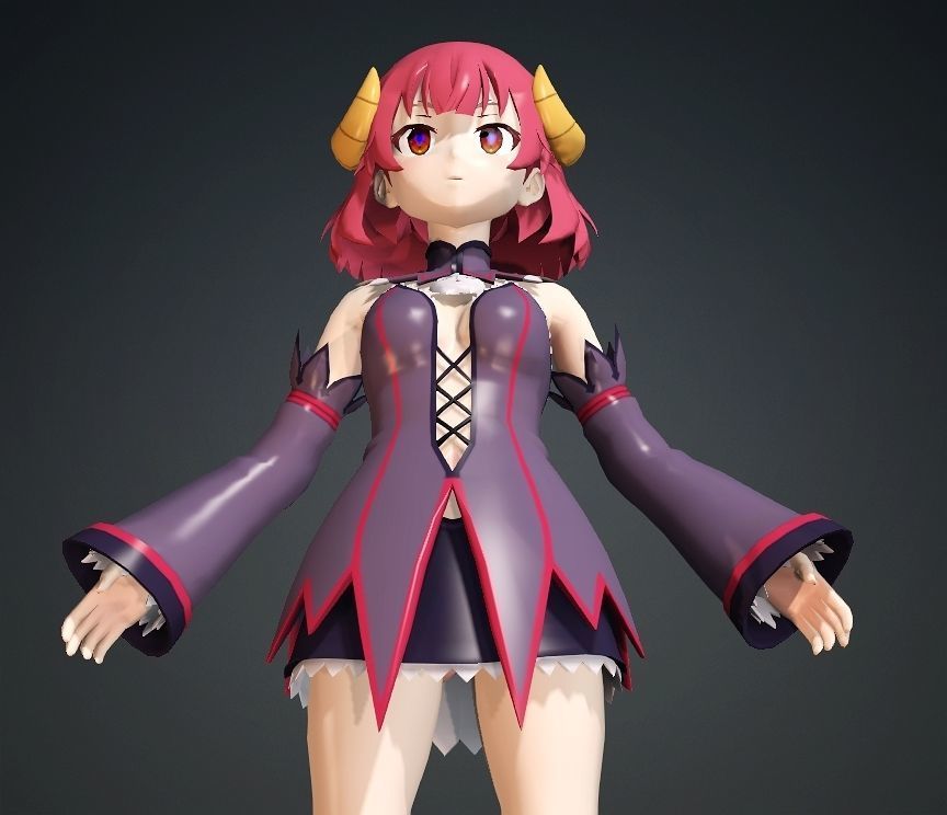 3D model GAL GUN 2 Kurona 3d Character VR / AR / low-poly | CGTrader
