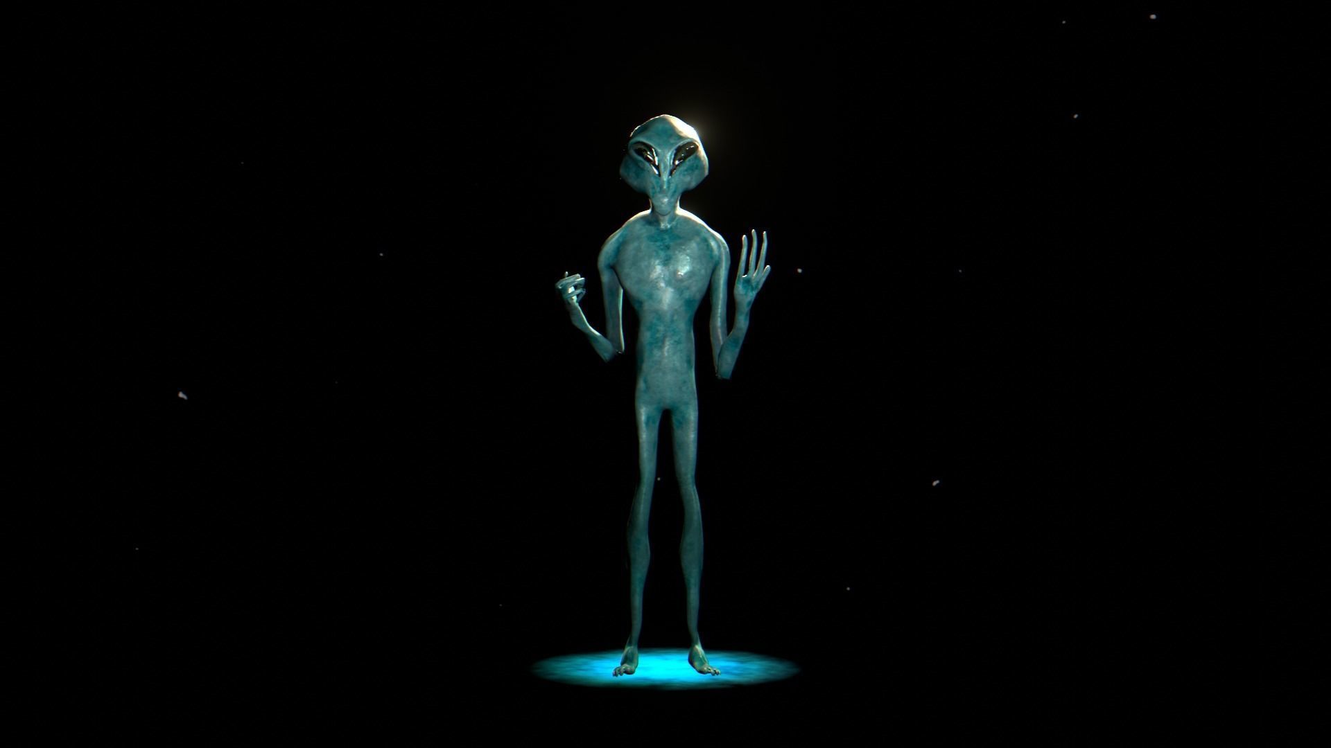 3D Realistic Alien - Original Sci-fi - Low to High Poly Versions 3D ...