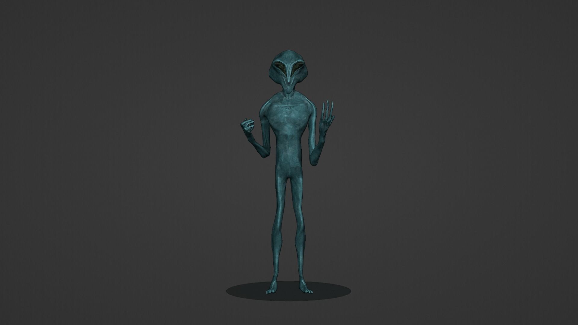 3D Realistic Alien - Original Sci-fi - Low to High Poly Versions 3D ...