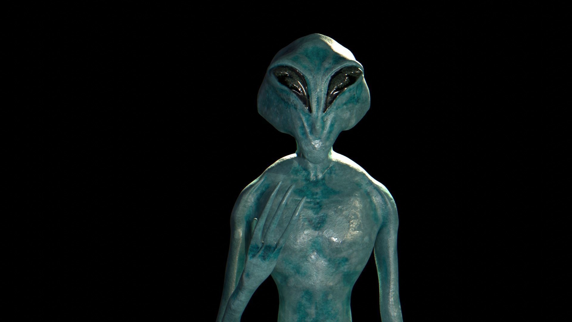 3D Realistic Alien - Original Sci-fi - Low to High Poly Versions 3D ...
