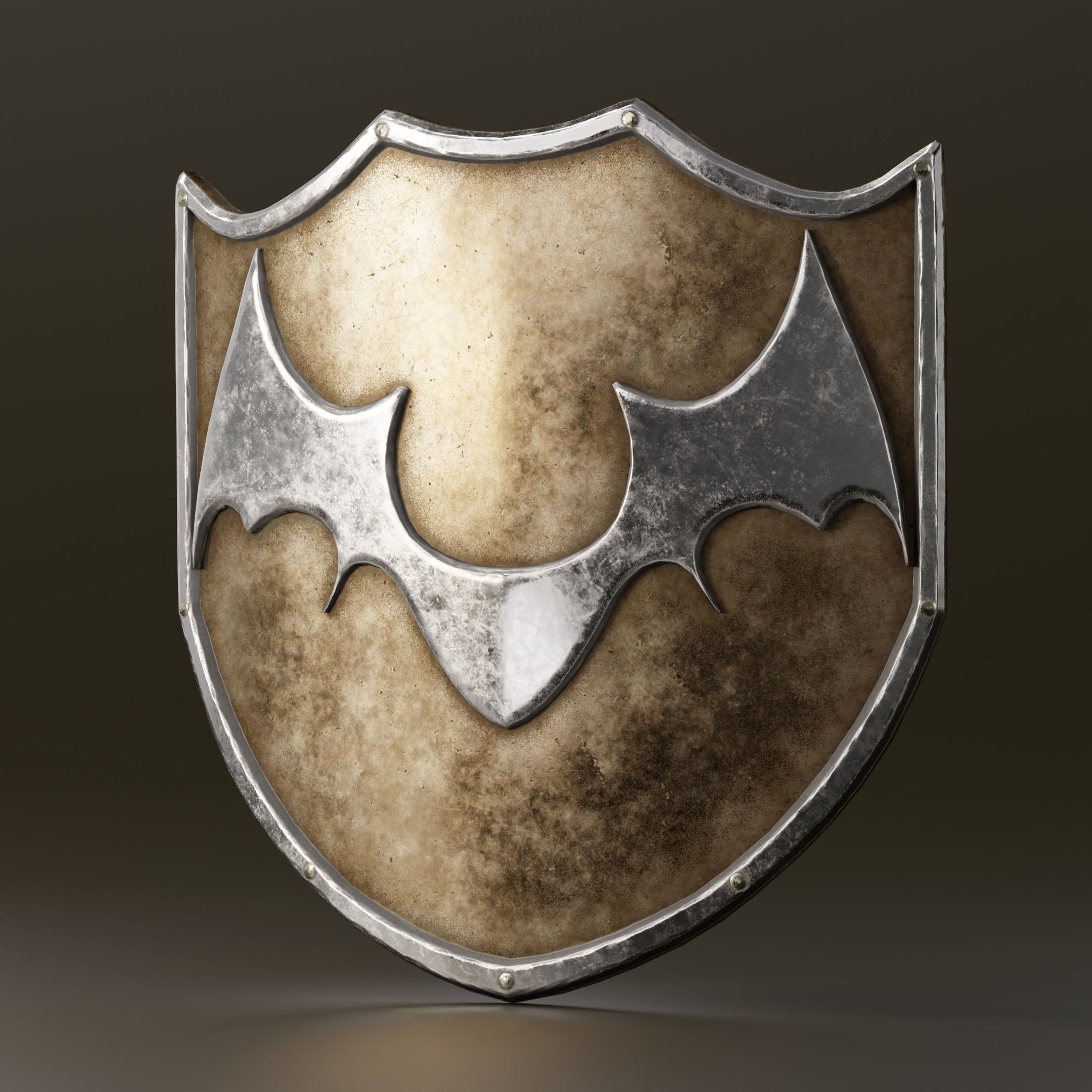 3D model Bat Shield VR / AR / low-poly | CGTrader