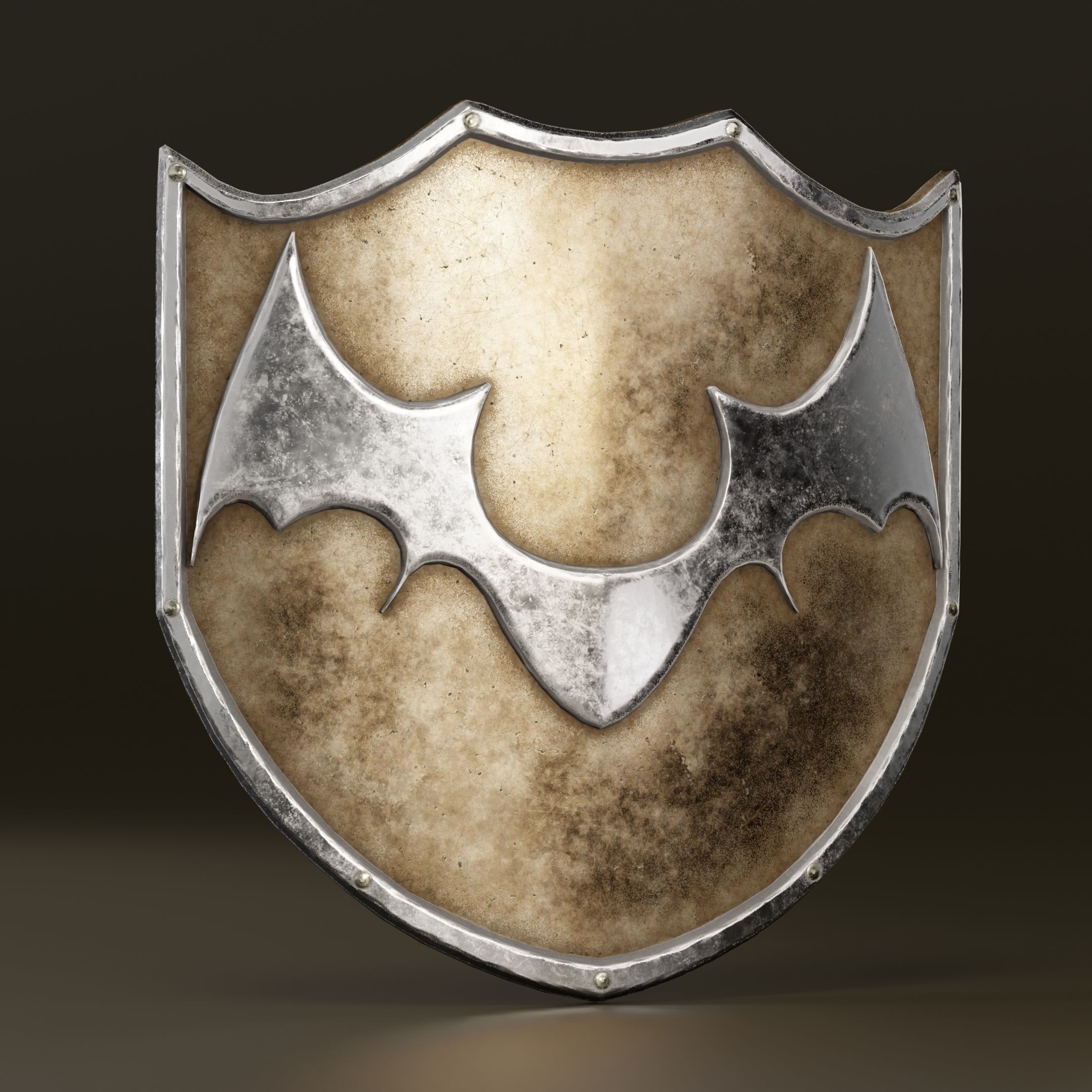 3D model Bat Shield VR / AR / low-poly | CGTrader