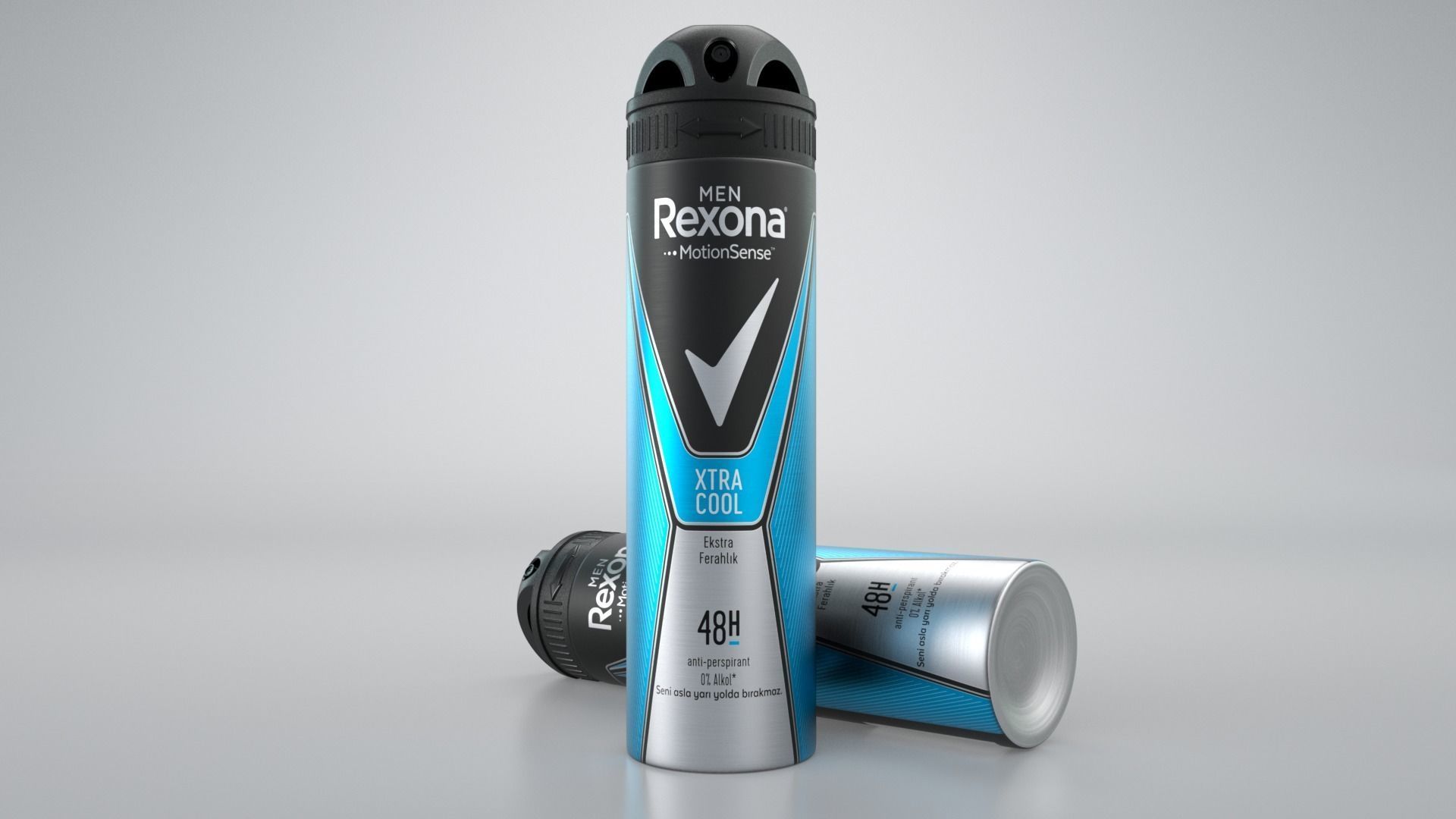 3D model Rexona Extra Cool Dry Spray 3D Model VR / AR / low-poly | CGTrader