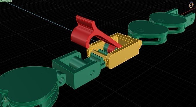 Bracelet Lock print 3D Model 3D model 3D printable | CGTrader
