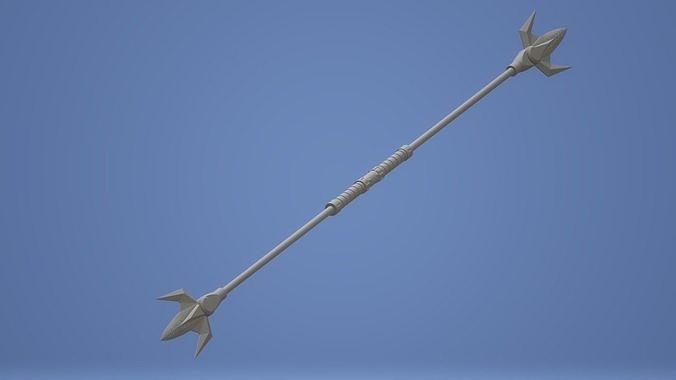 Blue Power Lance 3D model 3D printable | CGTrader