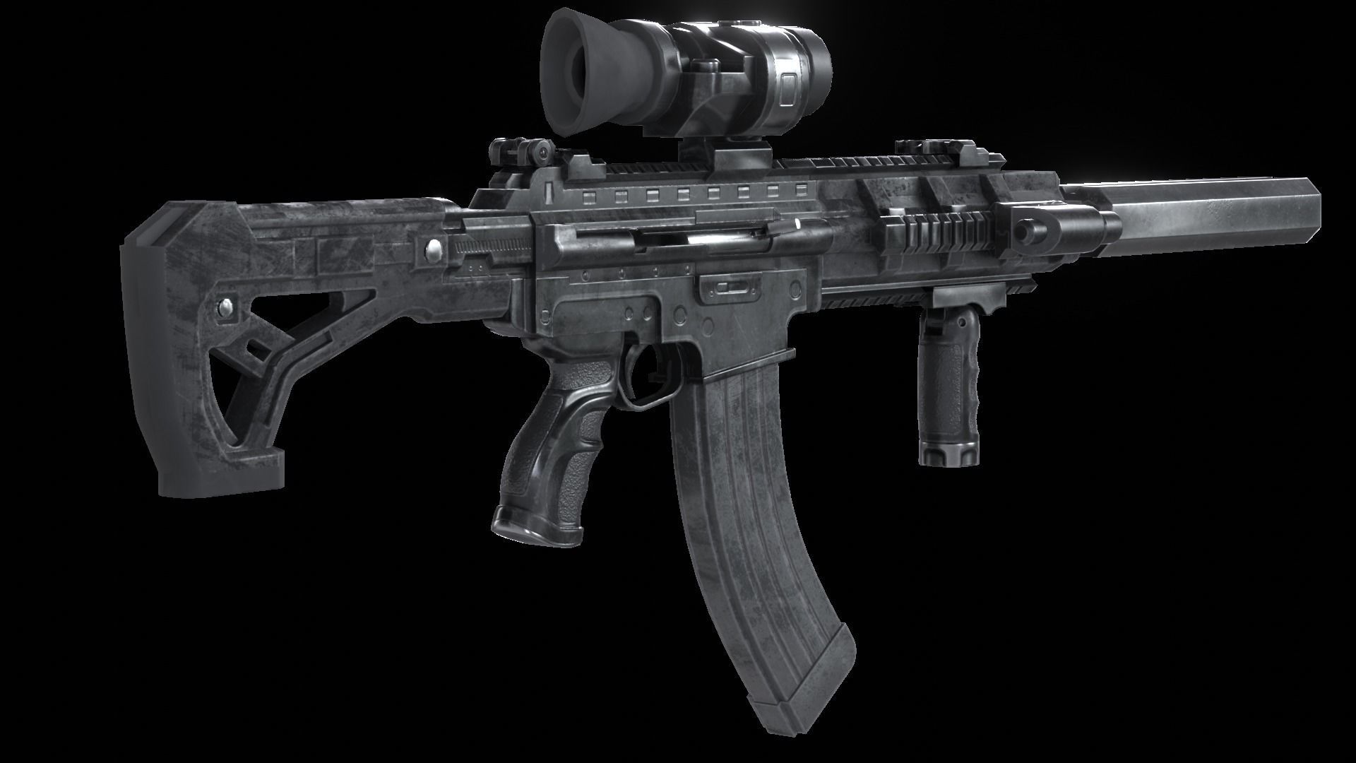 3D model SS2 RZ1 - Assault Rifle VR / AR / low-poly | CGTrader