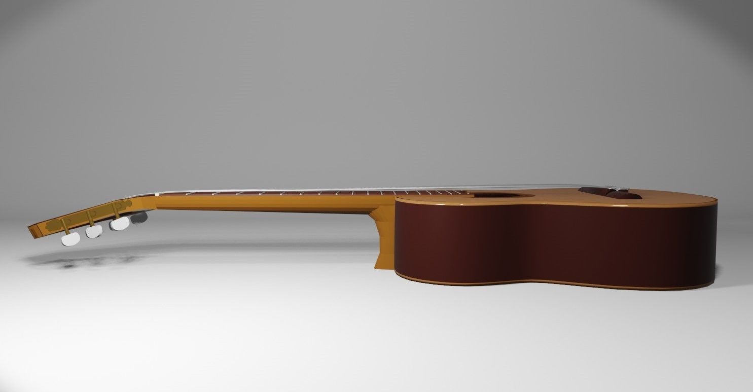 3D model Classical guitar low poly VR / AR / low-poly | CGTrader