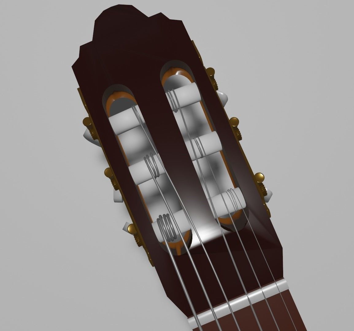 3D model Classical guitar low poly VR / AR / low-poly | CGTrader