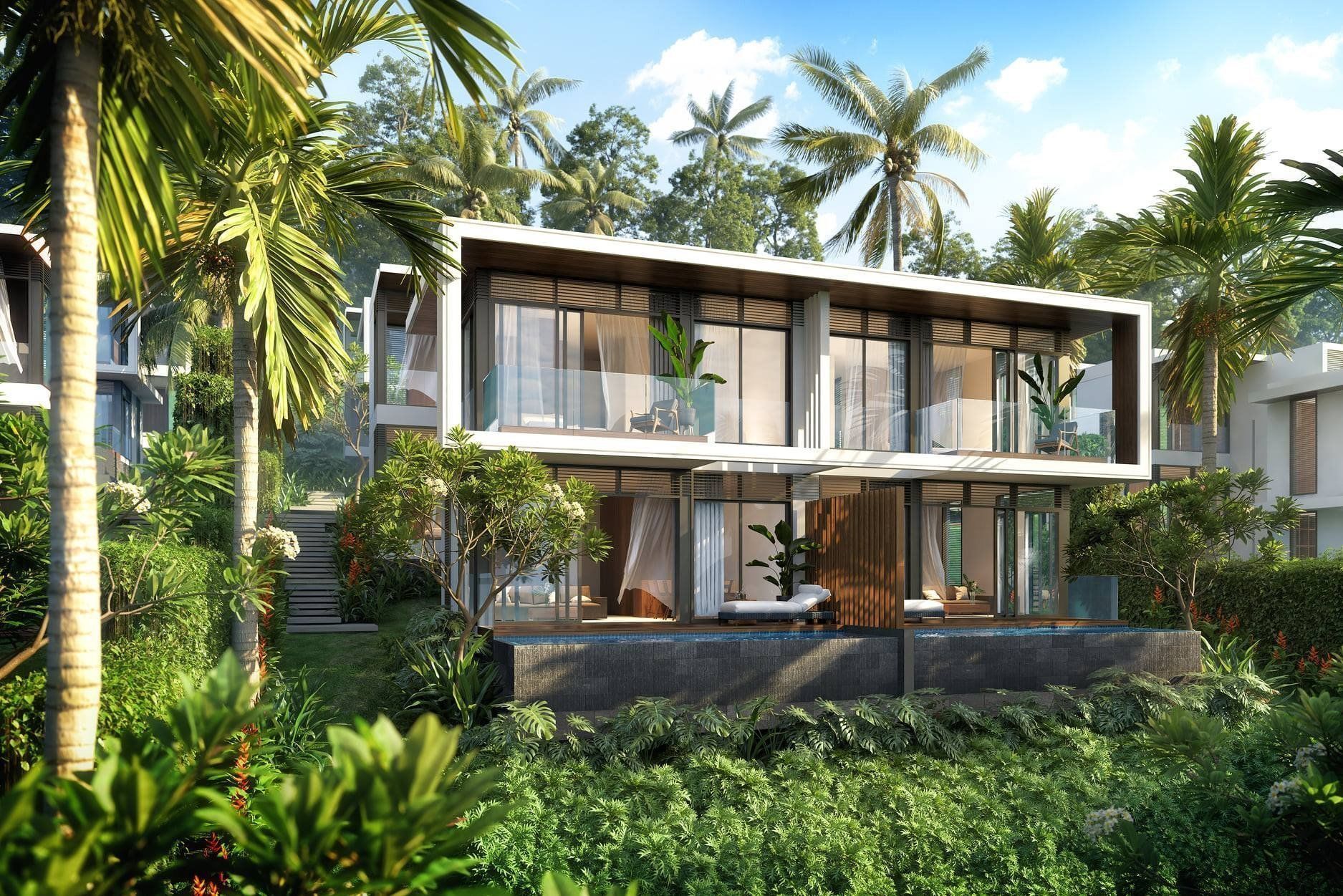 Tropical Villa Model 3D model | CGTrader
