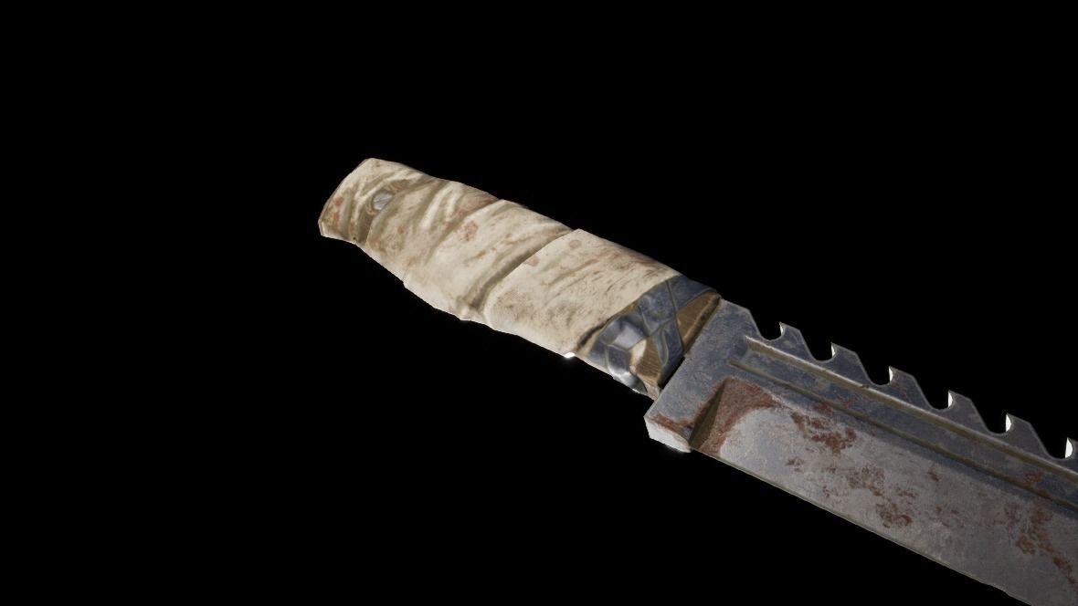 3D model Rusty Combat Knive VR / AR / low-poly | CGTrader