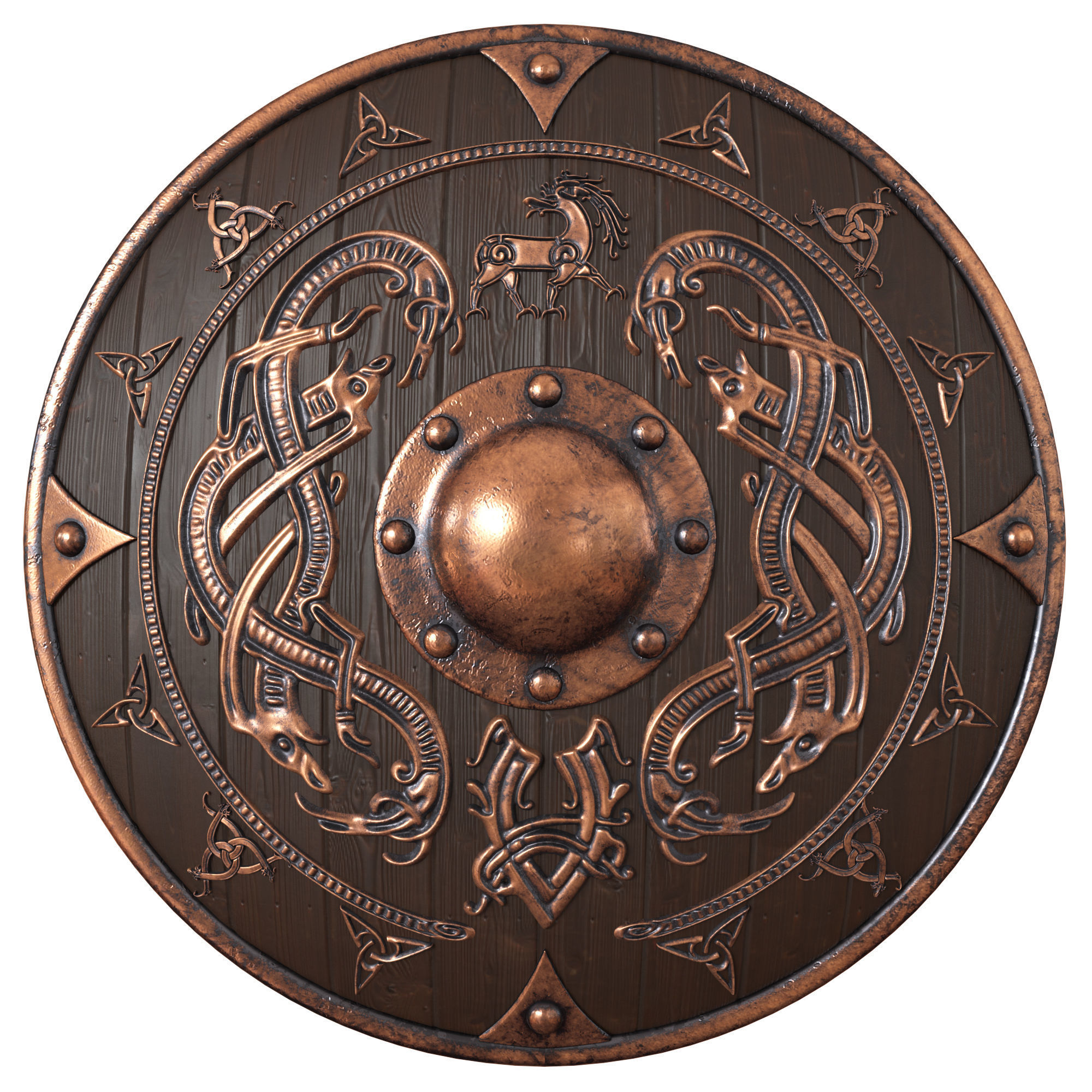 viking Shield 3D model | CGTrader