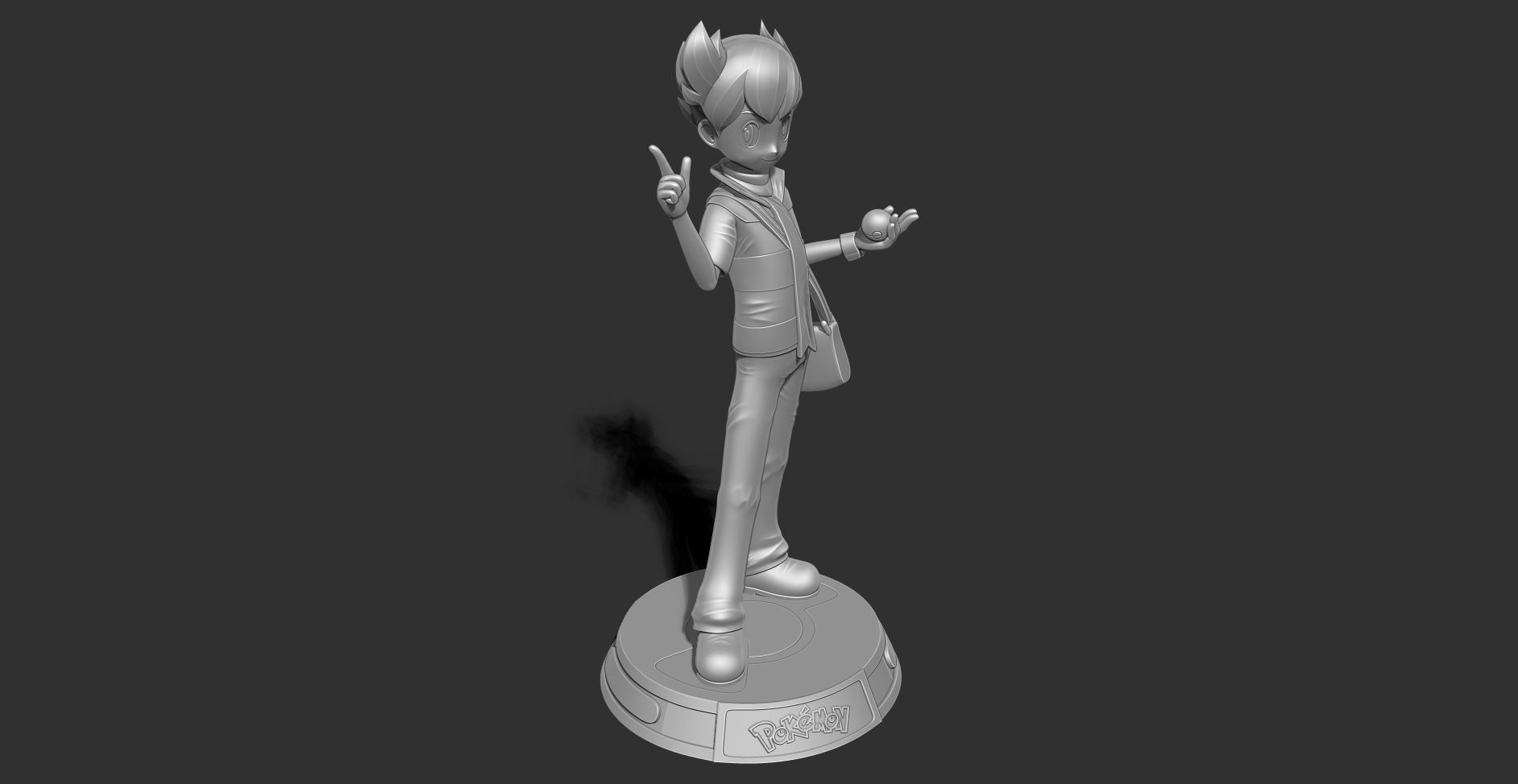 Barry - Pokemon Fanart free 3D model 3D printable | CGTrader
