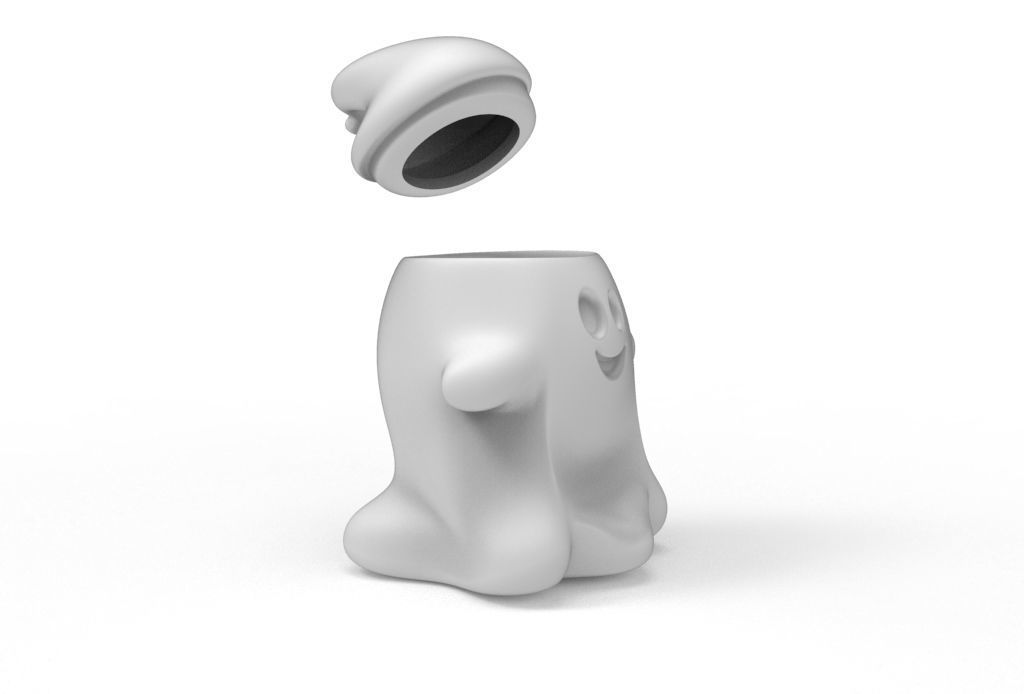 ghost container 3D model 3D printable | CGTrader