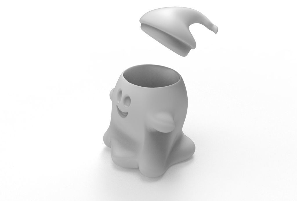 ghost container 3D model 3D printable | CGTrader