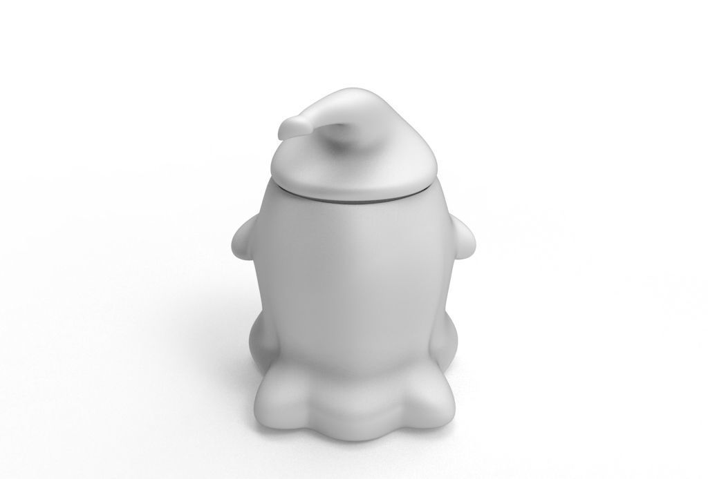 ghost container 3D model 3D printable | CGTrader