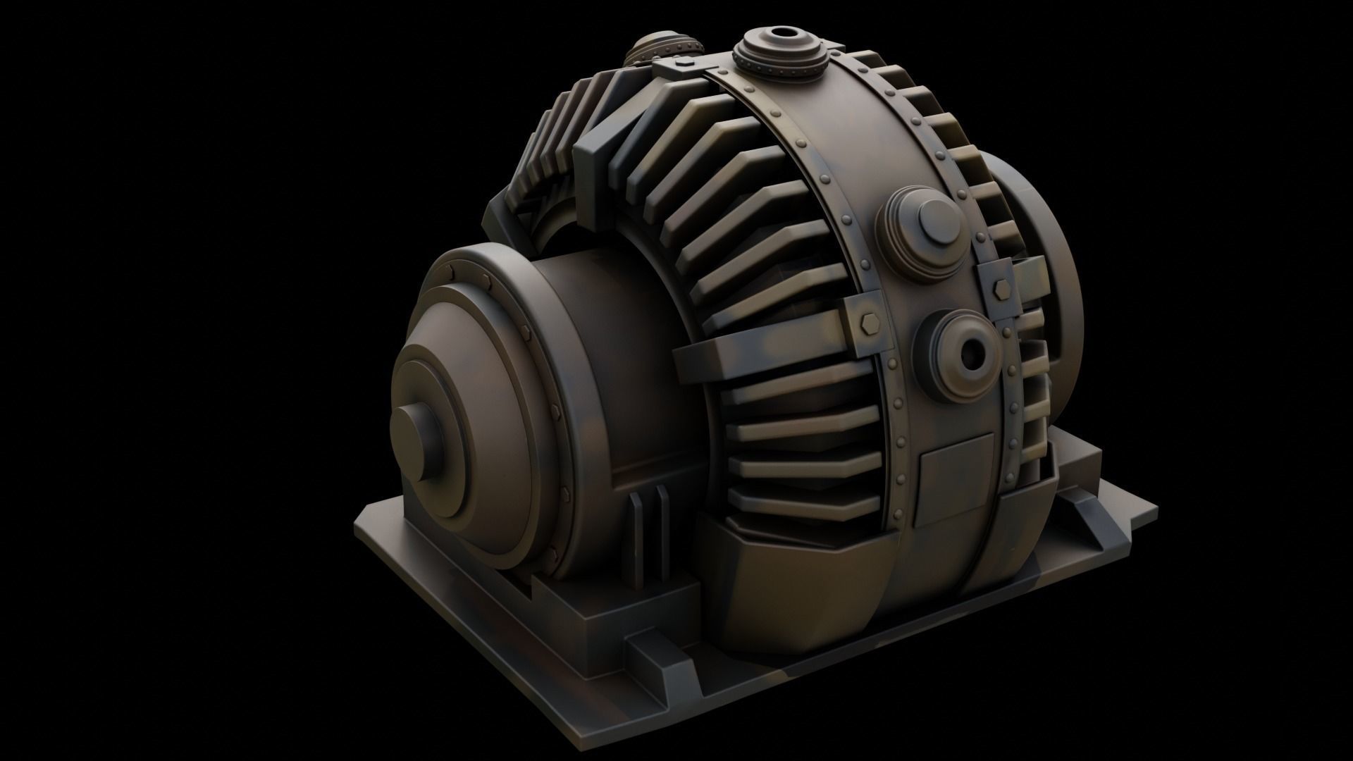 Cyberpunk Engine 3D model | CGTrader