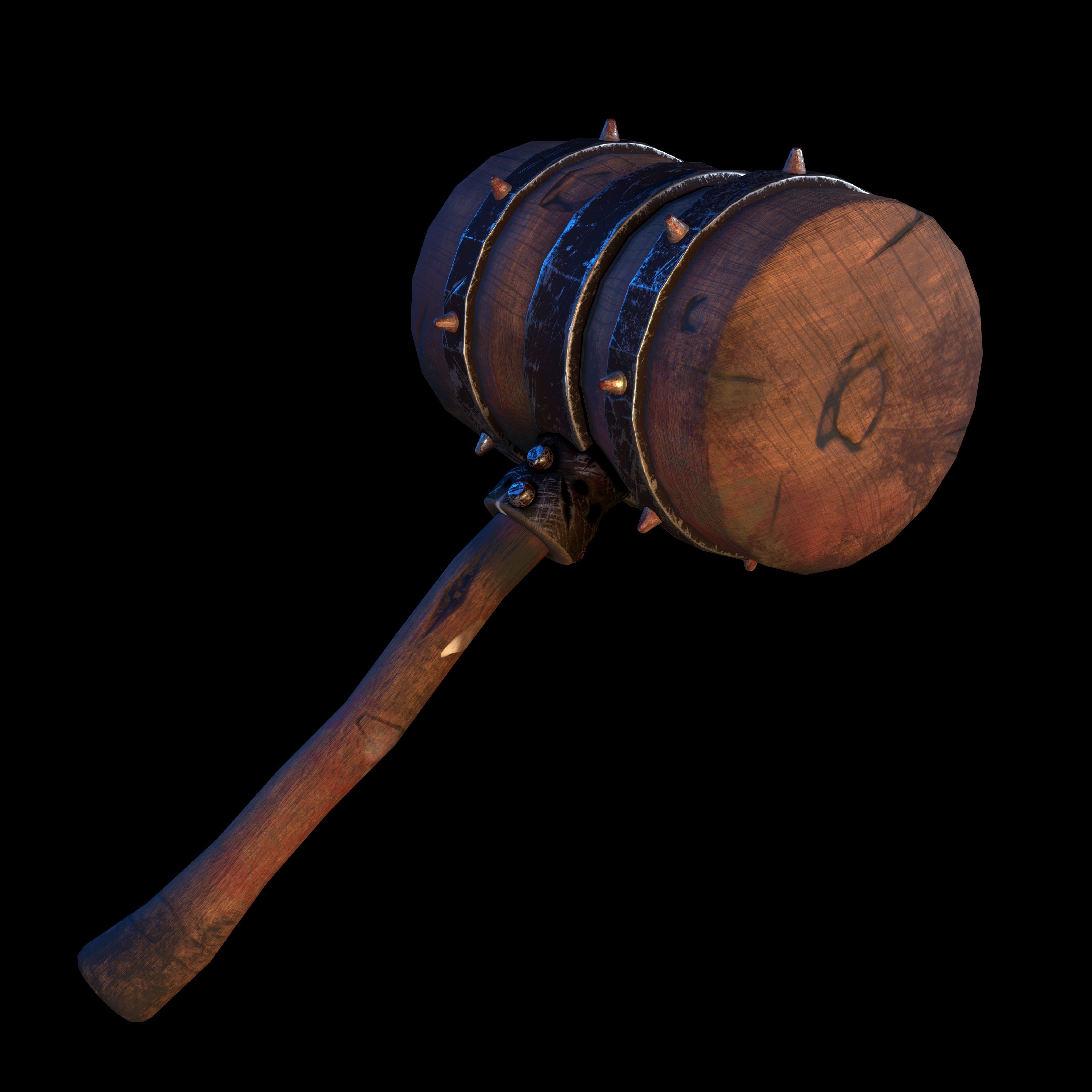 3D model Medieval Hammer Stylize Weapon VR / AR / low-poly | CGTrader