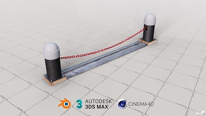 3D model Road Block VR / AR / low-poly | CGTrader