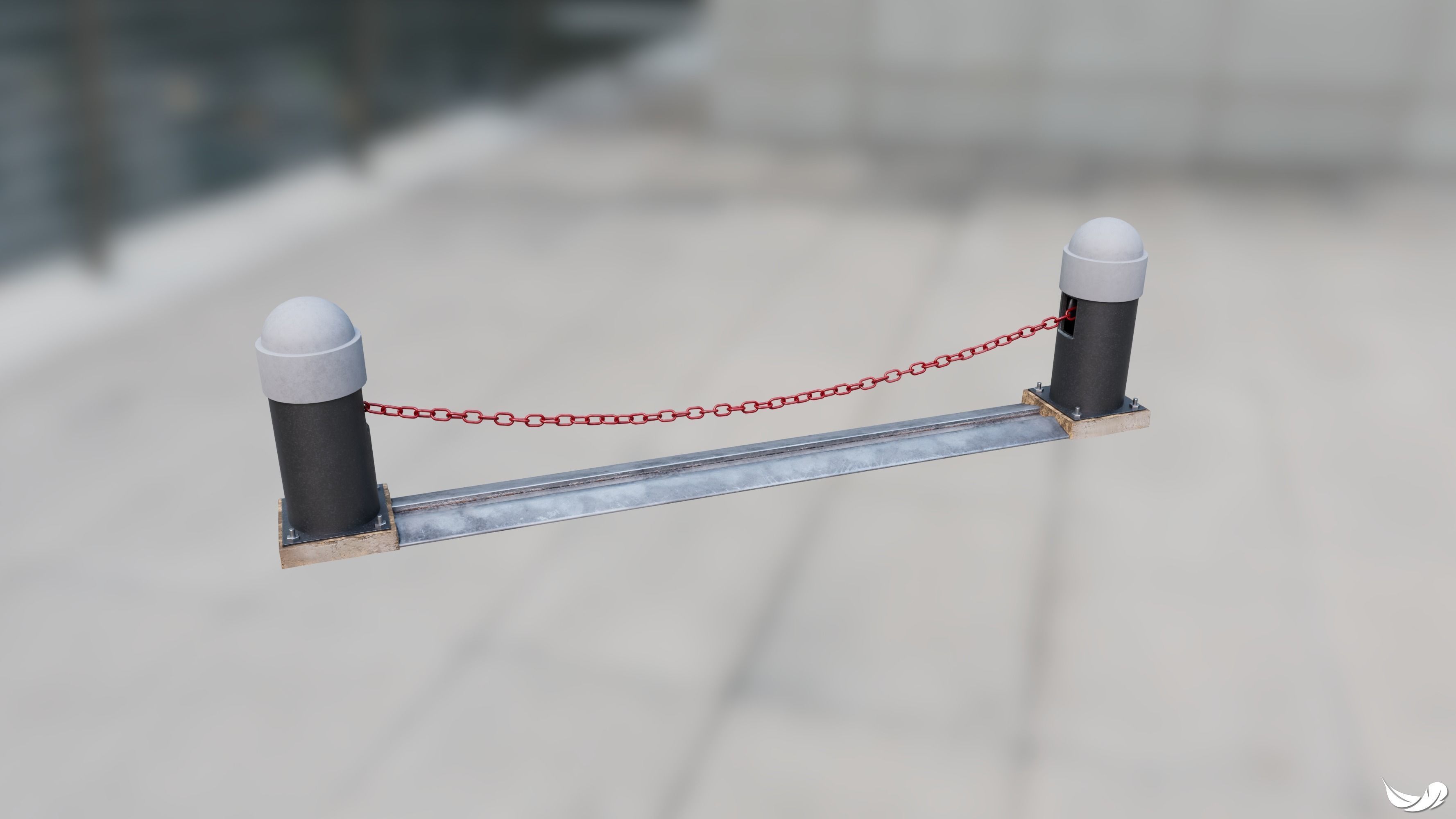 3D model Road Block VR / AR / low-poly | CGTrader