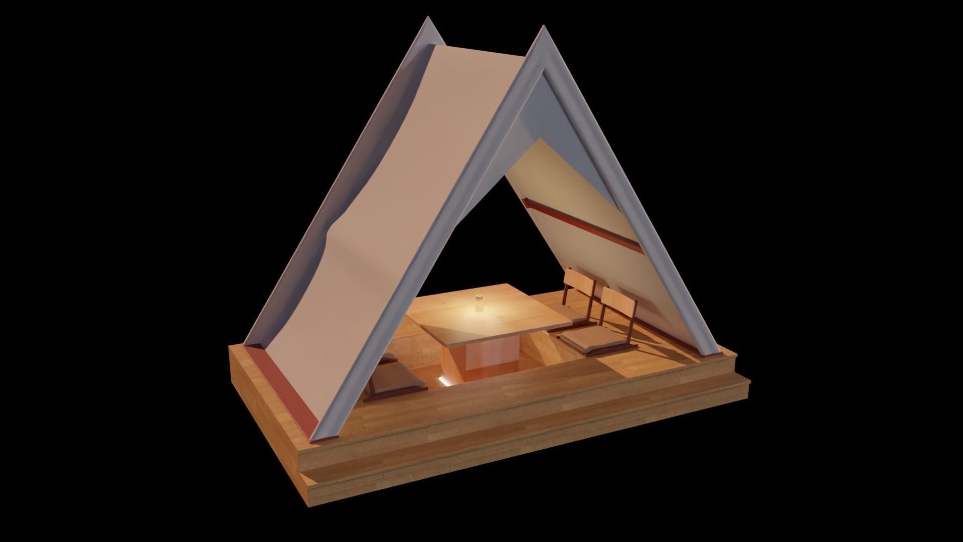 3D model Dinner party tents VR / AR / low-poly | CGTrader
