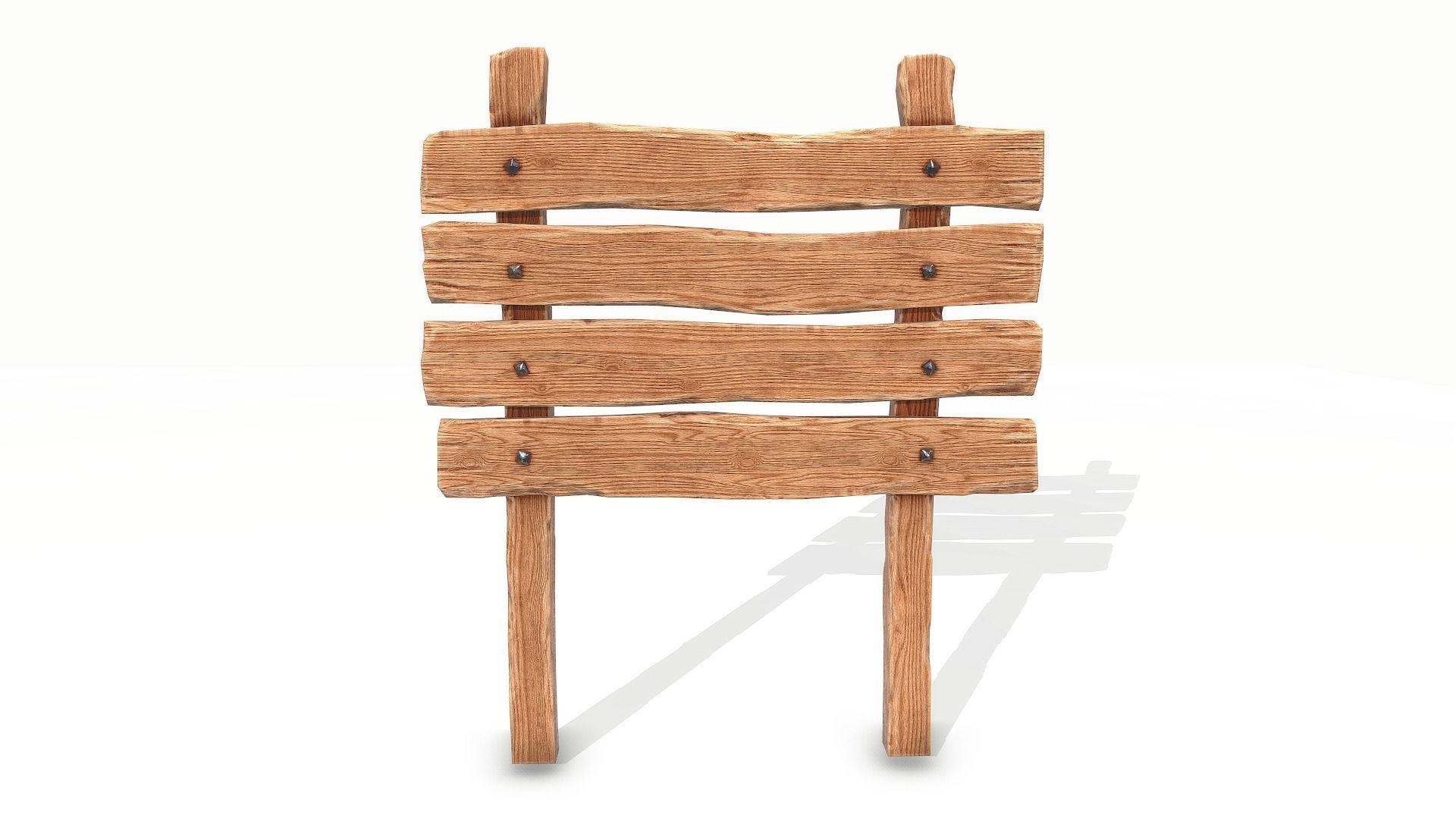 3D model Wooden street signpost VR / AR / low-poly | CGTrader