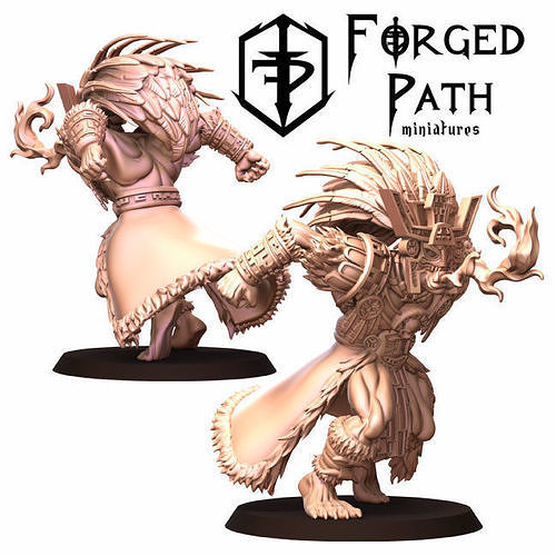 Orc Fire Breathing Shaman 3D model 3D printable | CGTrader