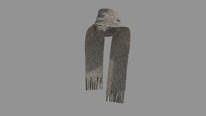 3D model Scarf - High Neck Collar VR / AR / low-poly | CGTrader